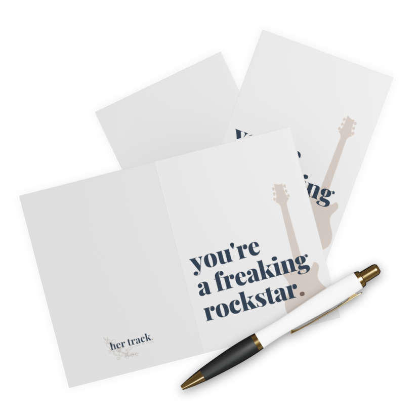 Greeting Cards - You're a Freaking Rockstar | Her Track